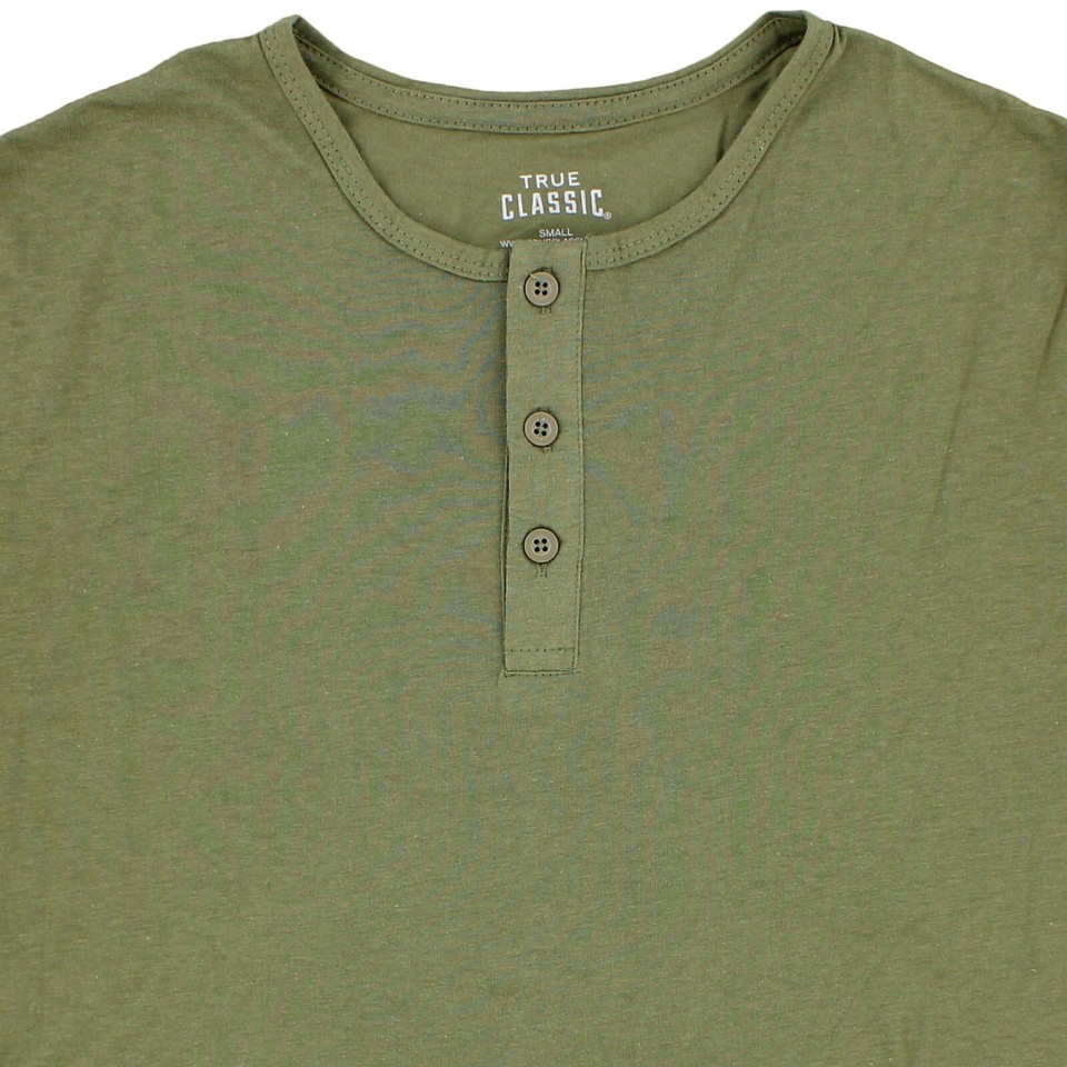 True Classic Men's Shirt, Long Sleeve Henley Style Shirt MSRP $35 | eBay