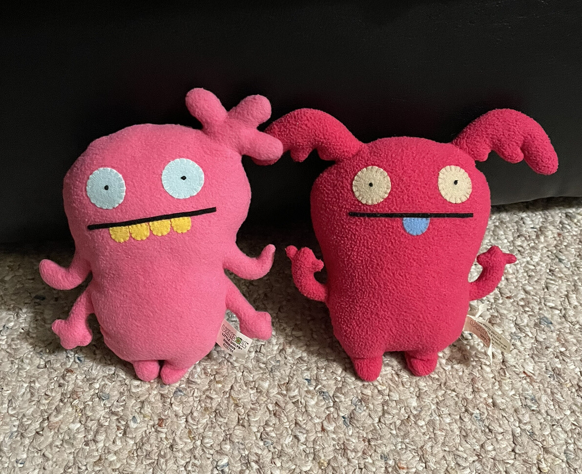 Ugly Dolls SOFT PINK UPPY And GORGEOUS 7" Plush Lot of Two Stuffed ...