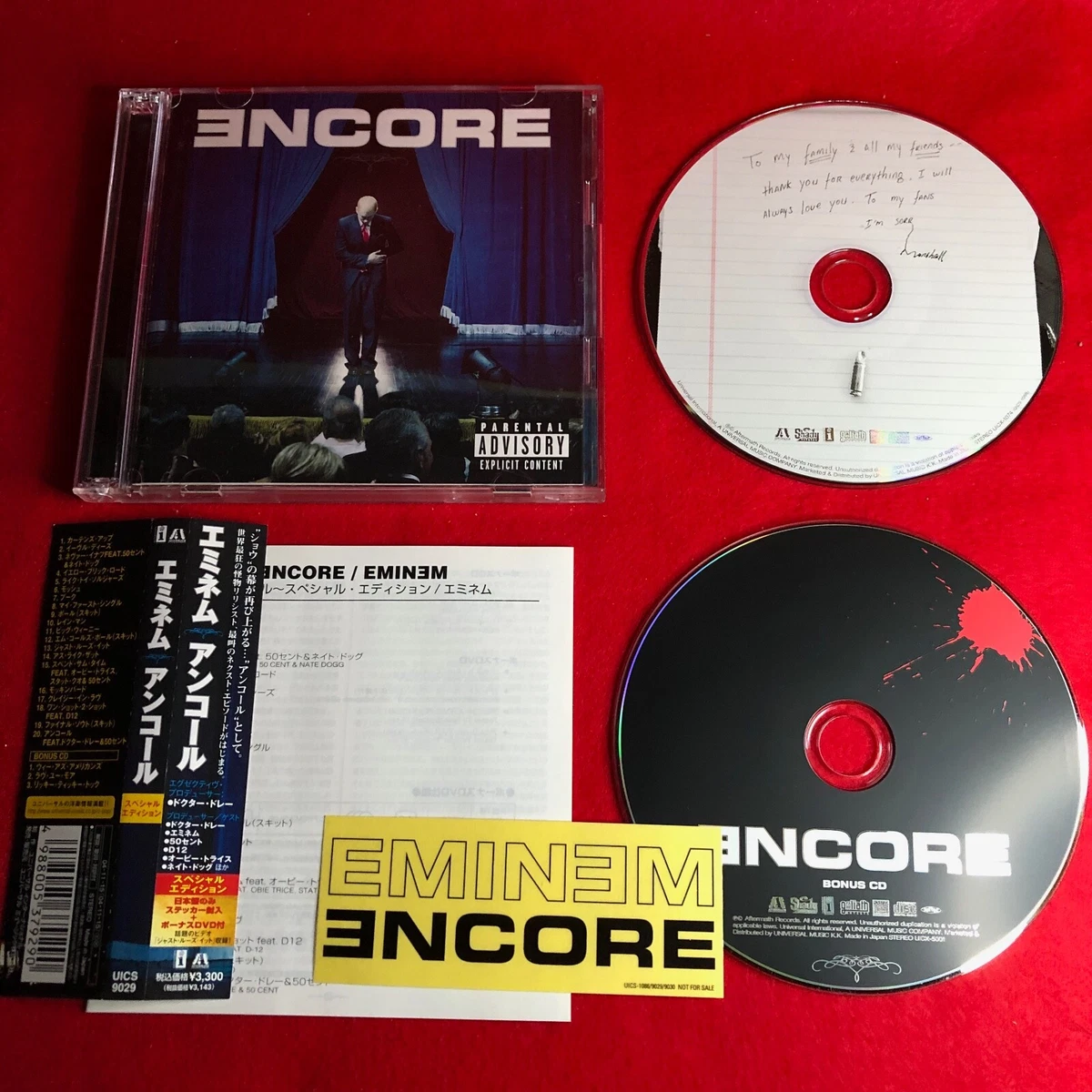 Eminem Encore Bonus Cd