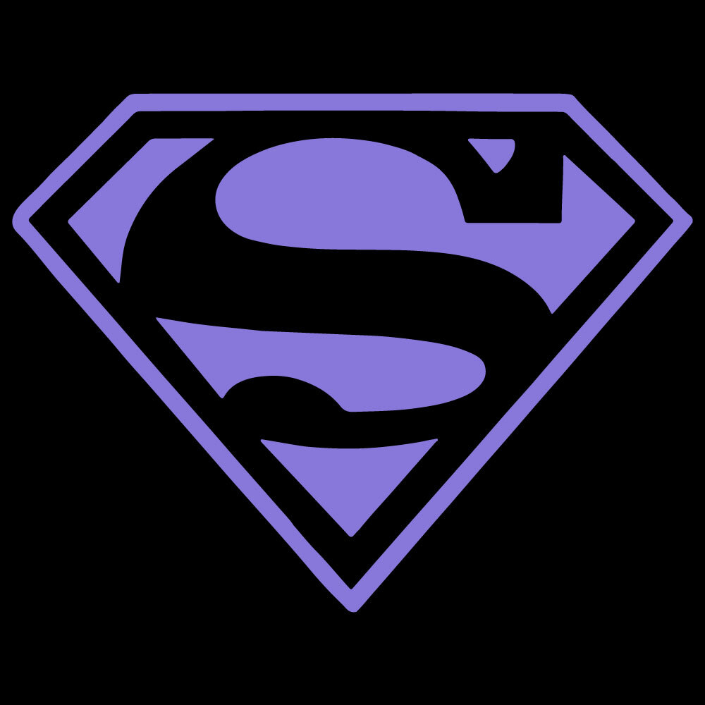 Superman Purple Logo Dc Comics Superman Logo Short Sleeve T Shirt