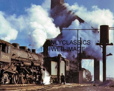 1942 RAILROAD TRAIN STEAM LOCOMOTIVE ASH PIT ROUNDHOUSE 8X10 PHOTO ...