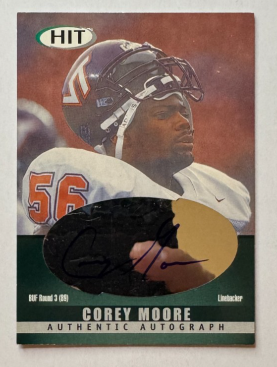 Corey Moore 2000 SAGE Hit Autographs RC AUTO #A26 Virginia Tech Hokies ...