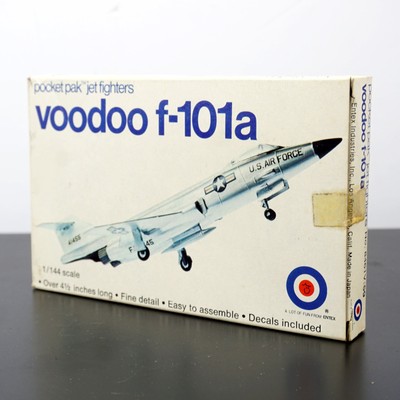 Rare Pocket Pak Voodoo f-101a Jet Fighters 1/144 Model Kit - Vintage ...