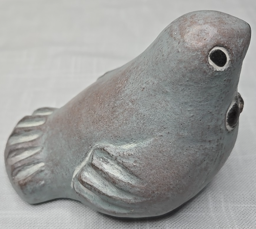 RARE Isabel Bloom Bird Signed sculpture vintage River Rock stones 5" | eBay