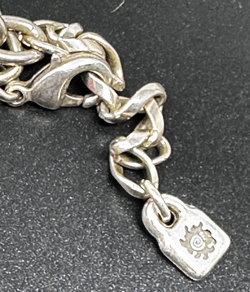 UNO de 50 Silver Tone Long Chain Blue Faceted Crystal Pendant | eBay UK