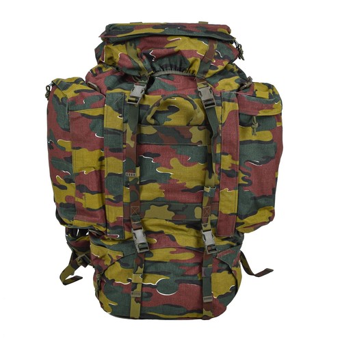 Original Belgian military 120L tactical backpack jigsaw camo waterproof ...