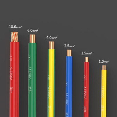 Pure Copper Single Core Hard Wire BV 1.5/2.5/4/6mm² PVC Insulated Cable ...