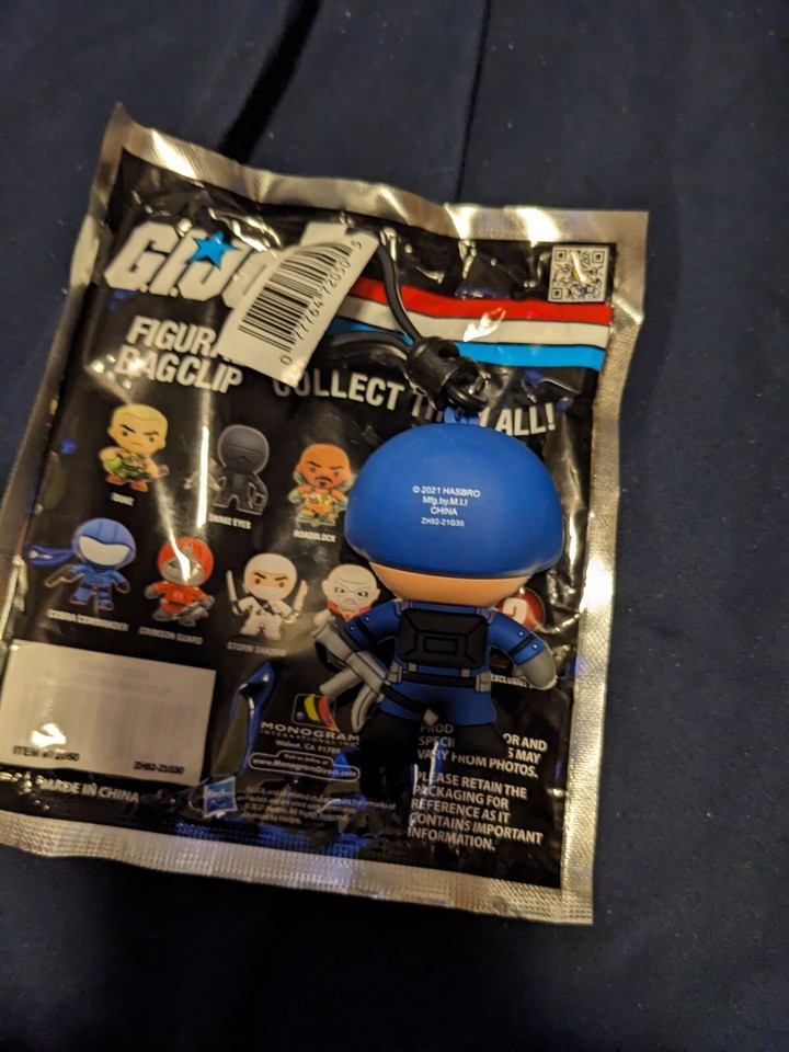 Cobra Officer Exclusive B chaser GI Joe 3D Monogram Figural bag clip ...