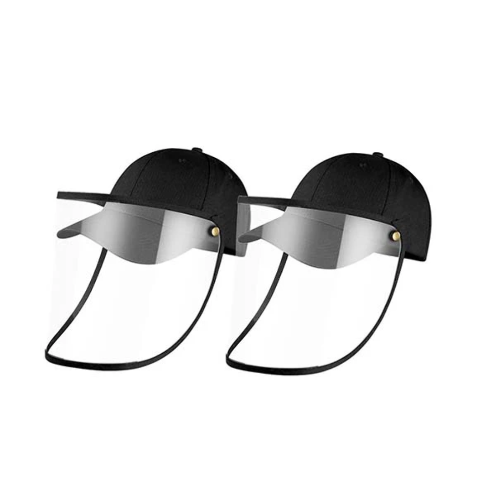 2X Outdoor Hat Anti Fog Dust Saliva Cap Face Shield Cover Kids Black | eBay