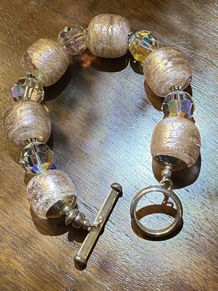 Bitchin Bead, Hand Crafted Beaded Bracelet, Pink, Bitchin Beads ...