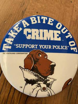 McGruff Dog Take A Bite Out of Crime Support Your Police Pinback Pin ...