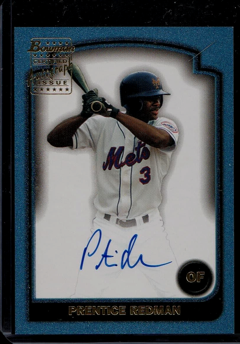 Prentice Redman (Mets) 2003 Bowman Signs of the Future Certified ...
