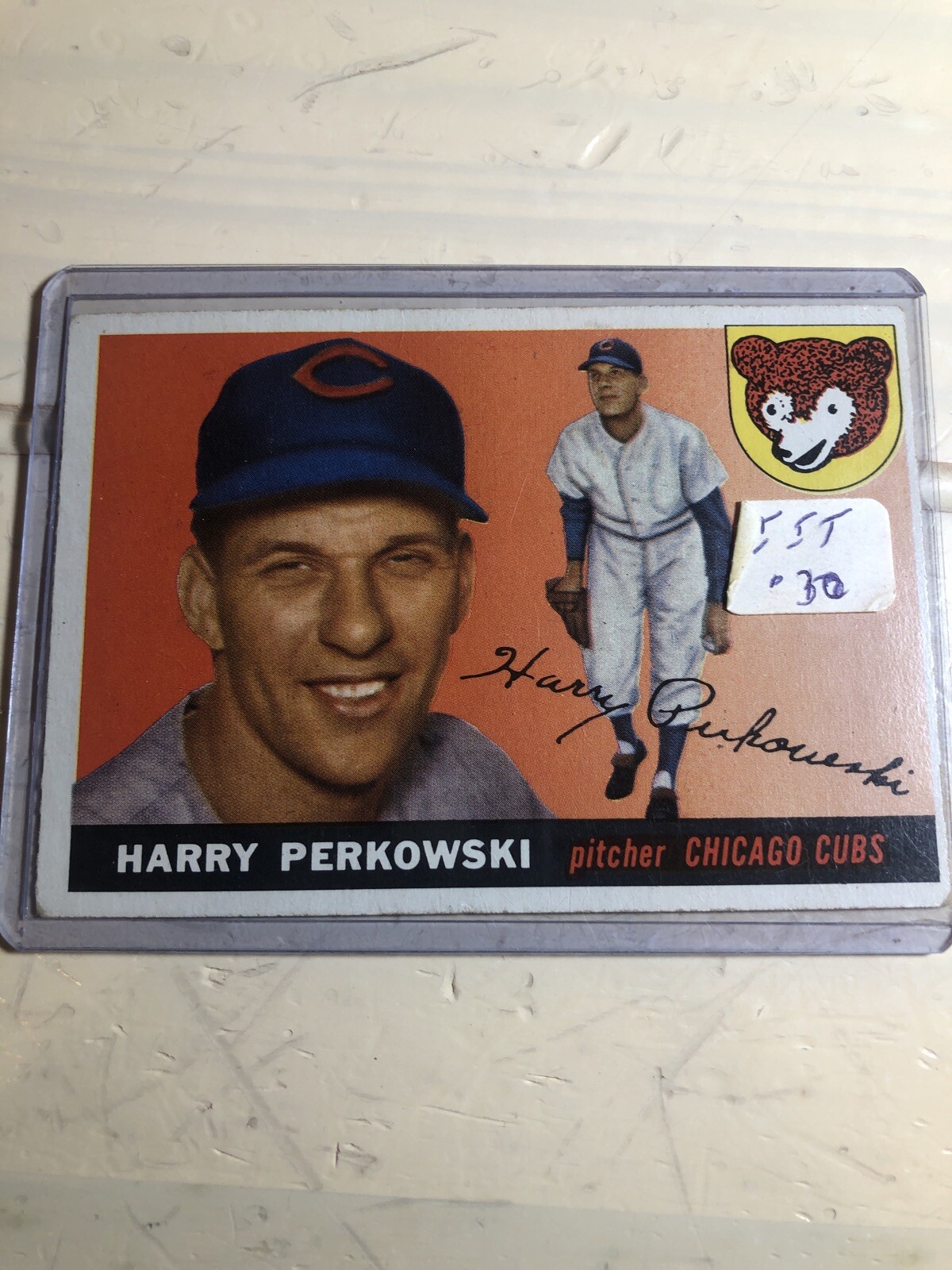 Harry Perkowski Chicago Cubs 1955 Topps Baseball Carr #184 | eBay