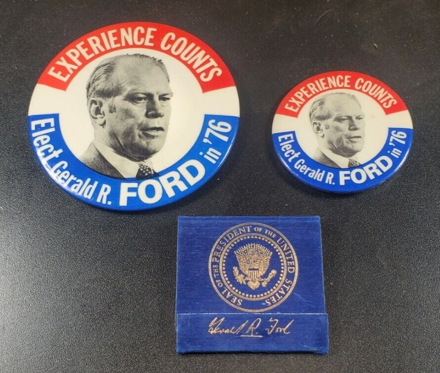 Collection Of Gerald Ford Presidential Political Campaign Buttons And ...