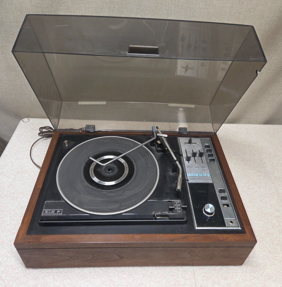 KLH Model Thirty Turntable Amplifier Stereo System Garrard Working ...
