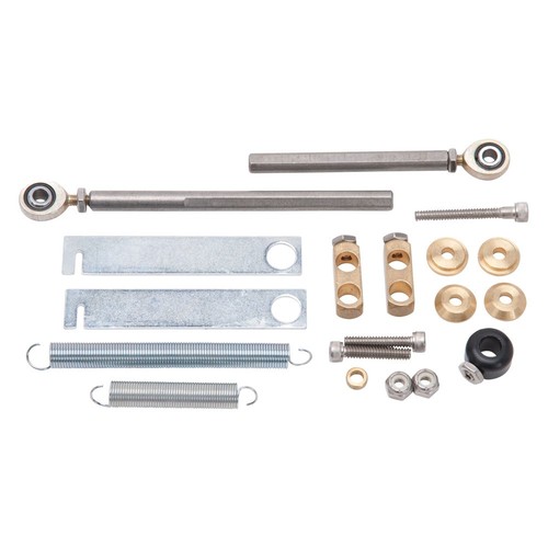 Edelbrock Carb Linkage 7094; Progressive Inline Dual Quad Linkage, 6-7/ ...