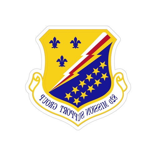 82d Mission Support Group (U.S. Air Force) REVERSE PRINT Transparent ...