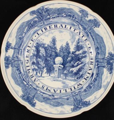 Wedgwood Williams College Blue Dinner Plate Haystack Monument | eBay