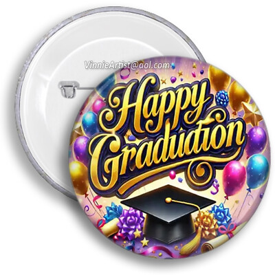 Graduation BUTTON Class of 2026 Congrats Graduate Pinback Pin Back | eBay