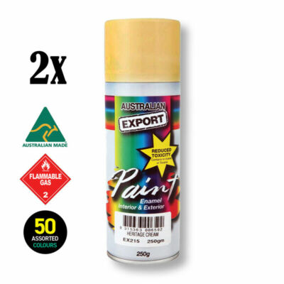 2x Australian Export Spray Paint Cans 250gm Fast Shipping Heritage ...