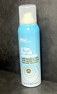 Bliss A Tan For All Seasons Self-Tanning Mist Quick Drying Bronzer 4.4 ...