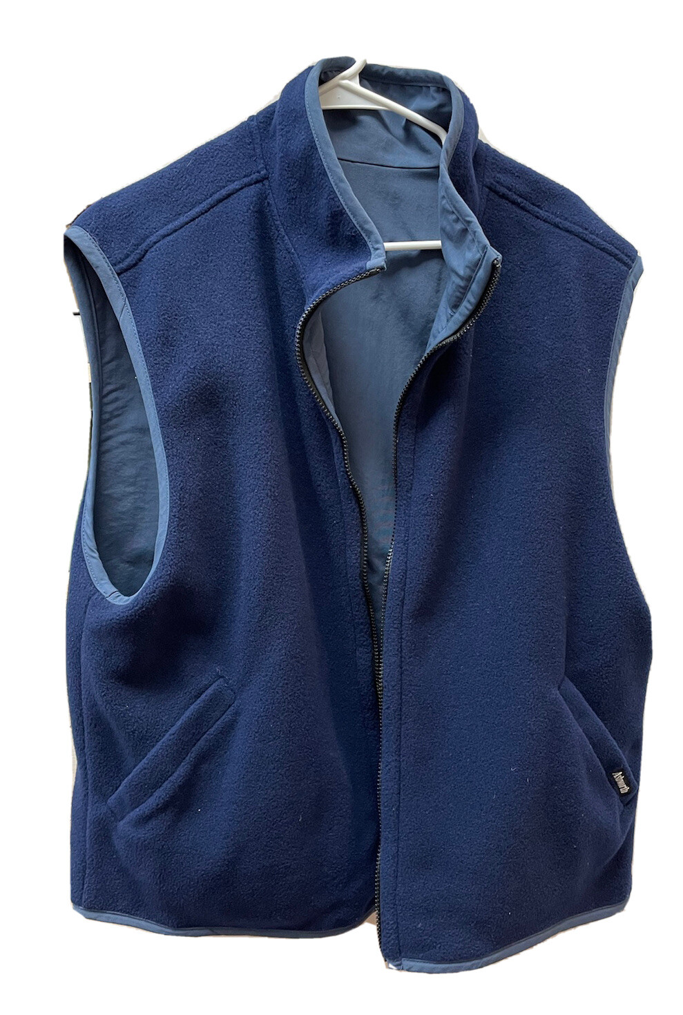 Ashworth Mens Navy Gray Reversible Golf Vest Windbreaker Size Xl Fleece ...