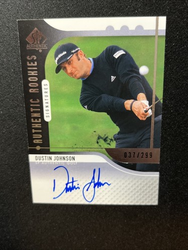 2012 UD SP Authentic Golf Authentic Rookies Auto 117 Dustin Johnson ...