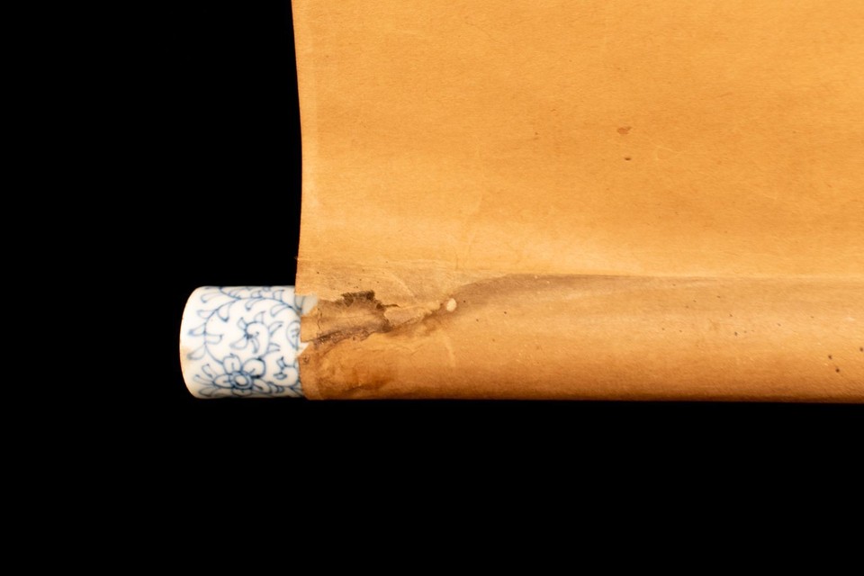 Used M Keisai Eisen Fan Indoor Flower Fan Edo Kaei Hanging Scroll Oiran ...