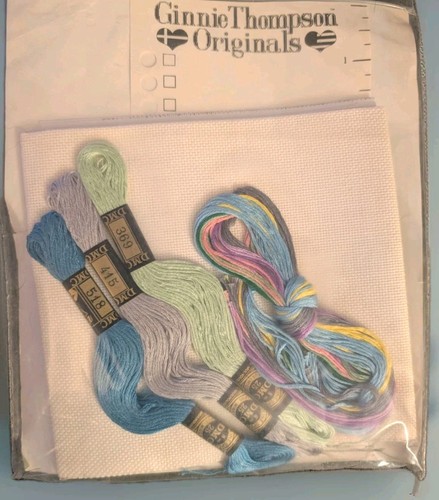 Vintage Ginnie Thompson Originals Carousel Horse Birth Sampler Cross ...