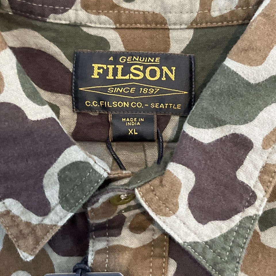 Filson Field Flannel Shirt | Size XL | Frog Camo | 20172107 | Sold Out ...