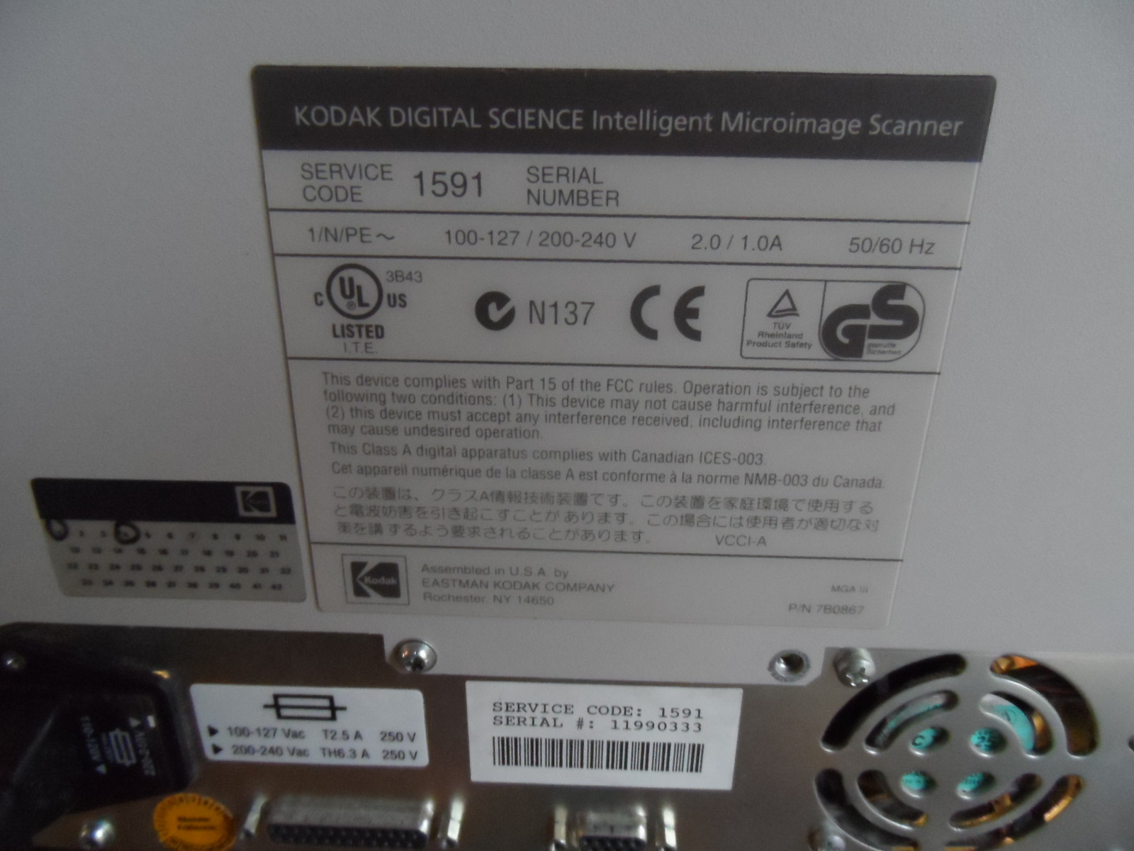 Kodak 16 mm Mikrofilm Microfilm Film Scanner Kodak DS 1591 | eBay.de