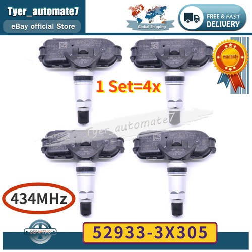 Set (4) Tire Pressure Sensor 52933-3X305 For HYUNDAI ELANTRA TPMS ...