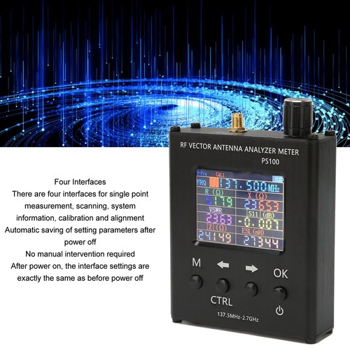 Antenna Analyzer Handheld 137.5MHz‑2.7GHz UV RF Vector Analyzer For ...