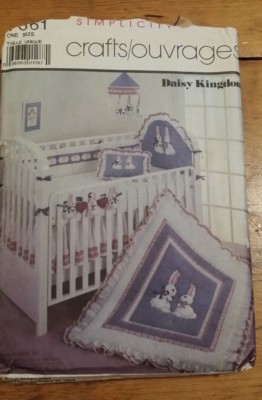 VINTAGE SIMPLICITY DAISY KINGDOM BABY CRIB NURSERY PATTERN 7361 FREE ...
