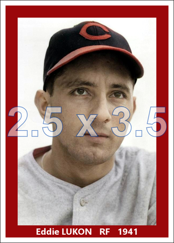 Eddie Lukon - 1941 Cincinnati Reds - choose a size - colorized print | eBay