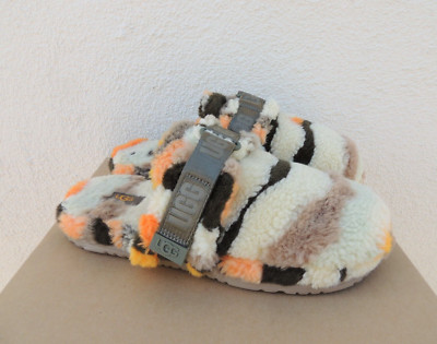 UGG OLIVE CALI COLLAGE ALL GENDER FLUFF IT SLIPPERS, MEN US 8/ WOMEN US ...