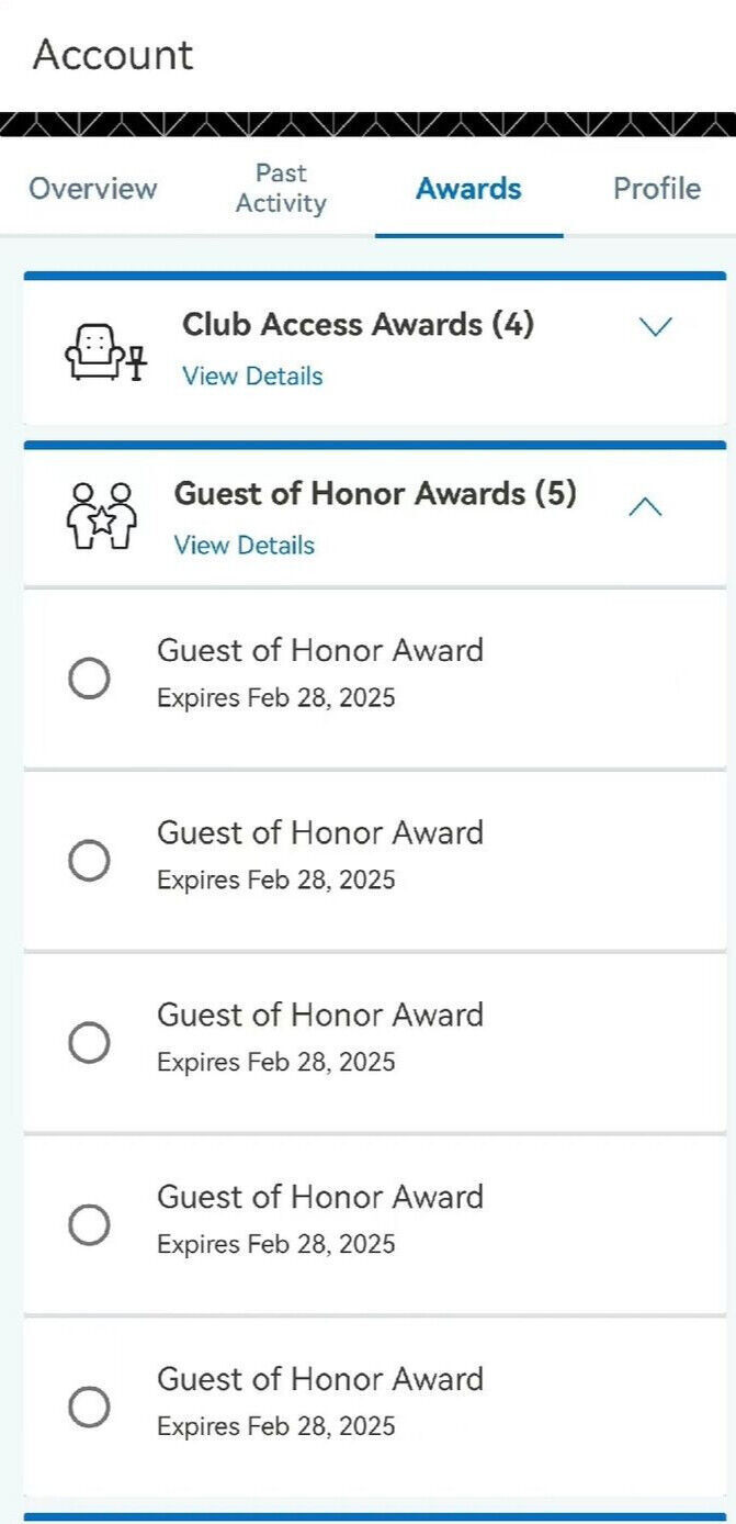 Hyatt Club Access Award, access to Hyatt club lounges, Valid Till 2/28 ...