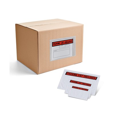 Shipping Label Cover 1000-Pack Clear Packing Slip Envelopes - 4.5"x5.5 ...