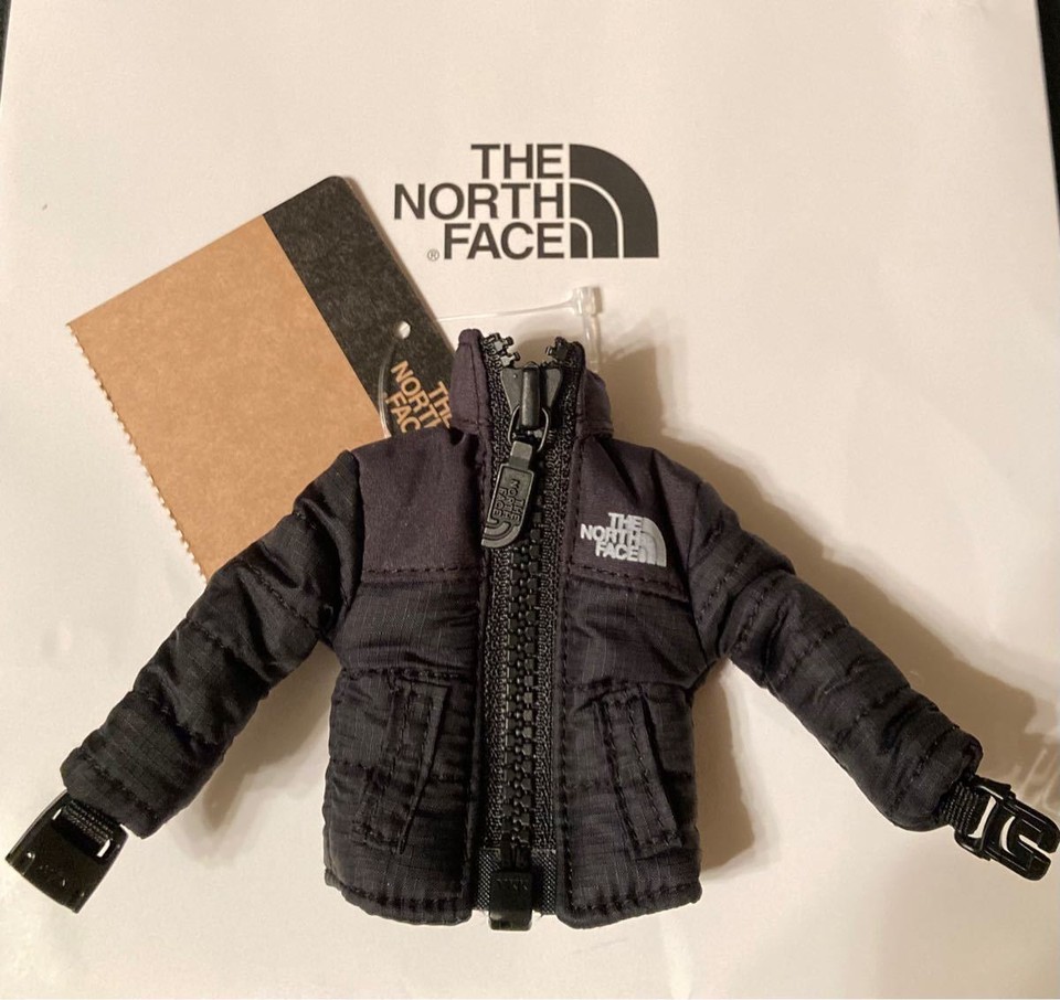 THE NORTH FACE Mini Nuptse Jacket Keychain Charm NN32242 BK NEW JAPAN ...