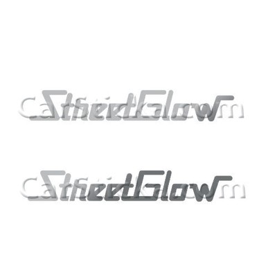 2 of 8" StreetGlow Chrome car truck window bumper vinyl sticker decal ...