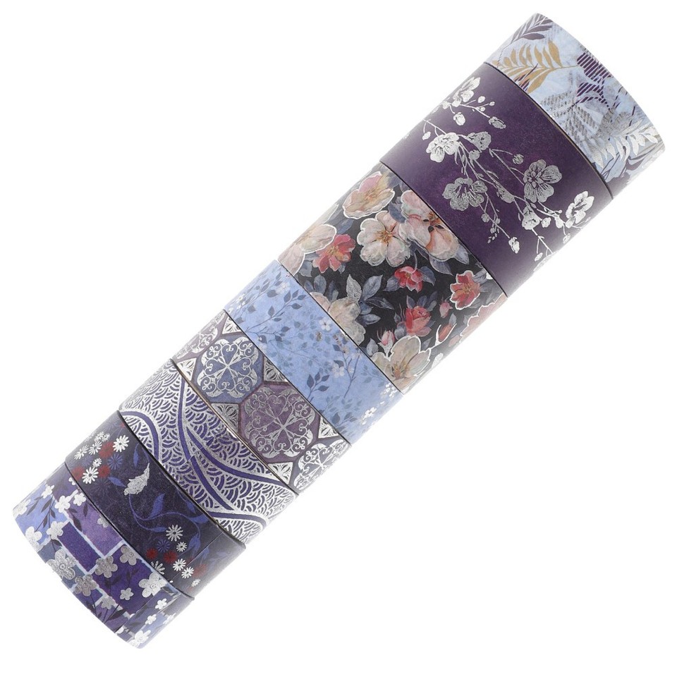8 Rolls Crafts Tape Scrapbooking Washi Japanese Paper Basic Tapes | eBay UK