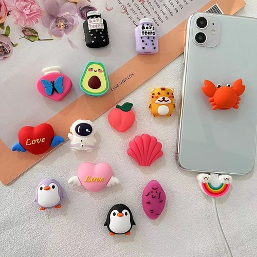 USB Cable Bite Data Line Protector Wire Cord Protectors Charging Cable ...