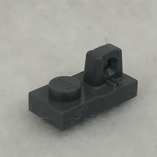 LEGO 30383 Dark Bluish Gray Hinge Plate 1 x 2 Locking W/ 1 Finger On ...