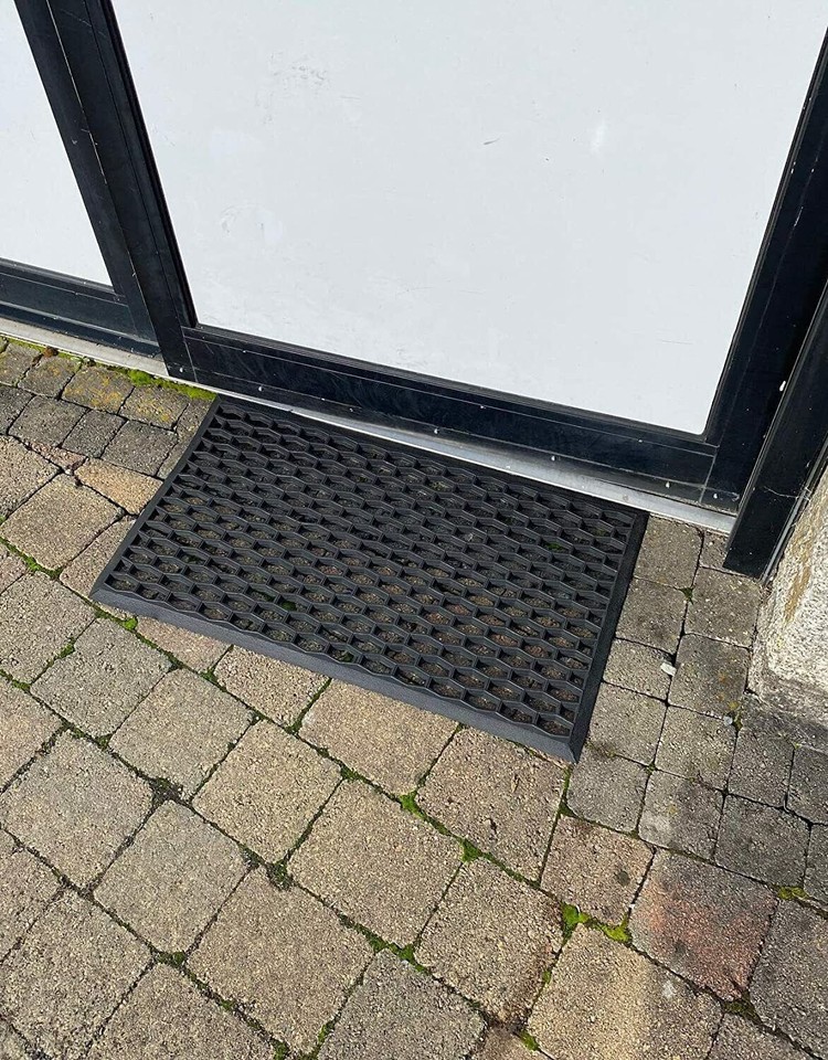 Rubber Drainage Entrance Mat On1shelf® Heavy Duty Indoor Outdoor ...