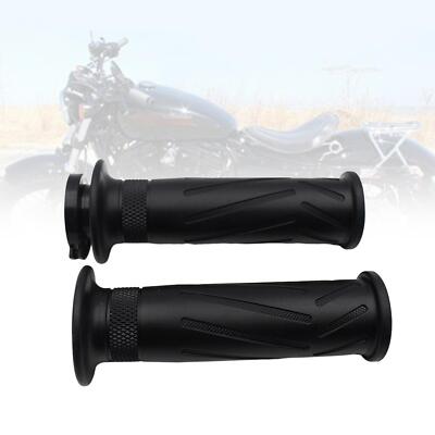 2Pcs Motorcycle Handle Grips 7/8" 22mm Throttle Handle Grips for | eBay ...