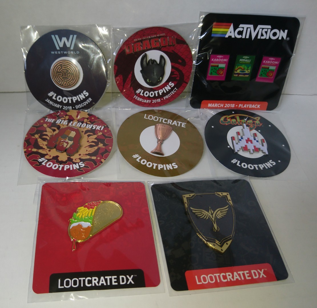 Lot of Lootcrate Pins, 2018 | eBay