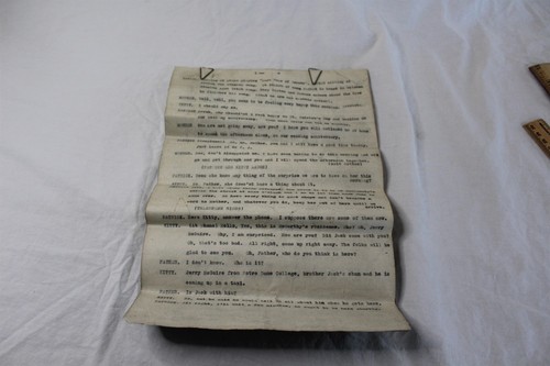 Vintage Typed Written Play With Handwritten Notes 9 Pages | eBay