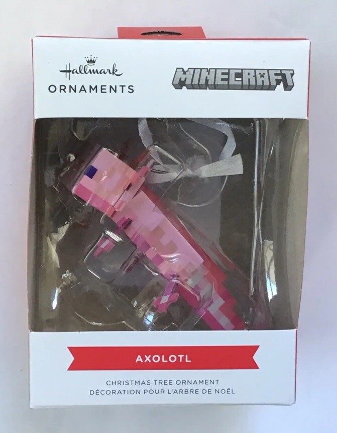2023 Hallmark Ornament Tree Minecraft Pink Axolotl Video Game | eBay