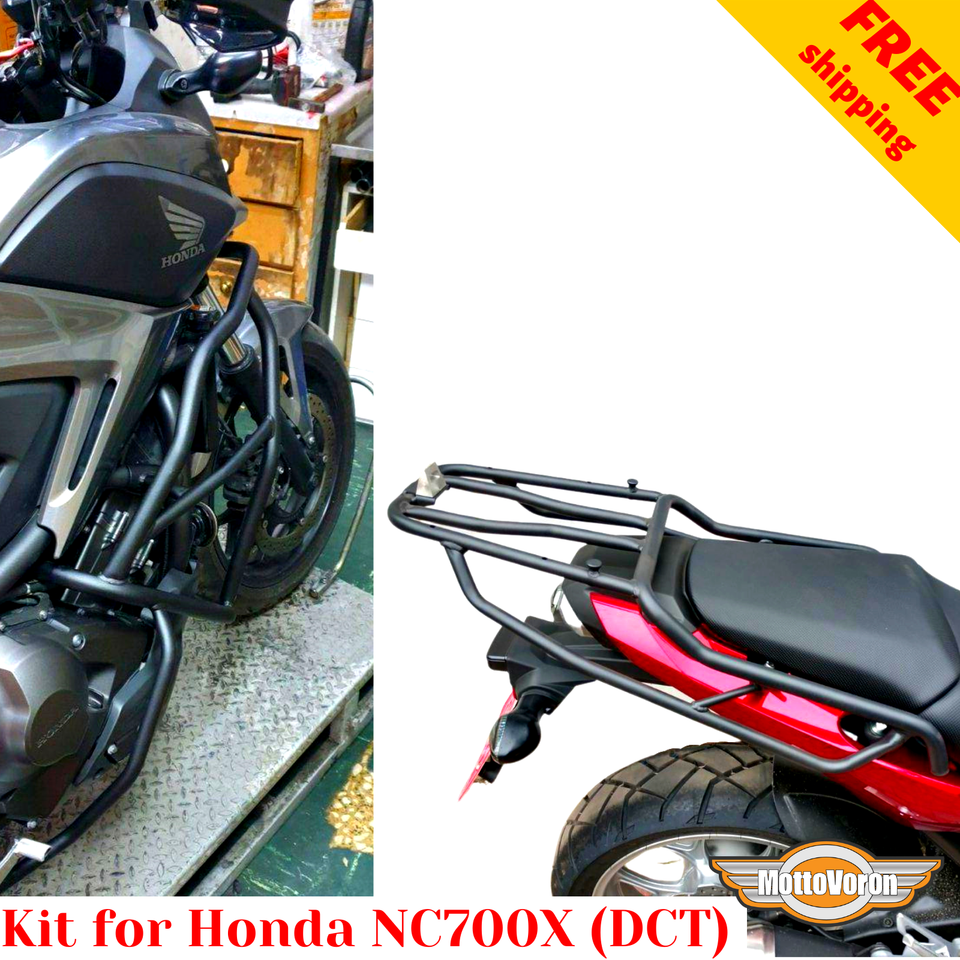 For Honda NC700X Engine guard NC700X DCT Rear rack for Monokey Crash ...