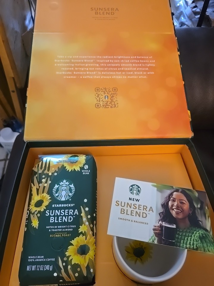 Starbucks Sunsera Blend Whole Bean Coffee 100% Arabica 12 oz Gift Set ...